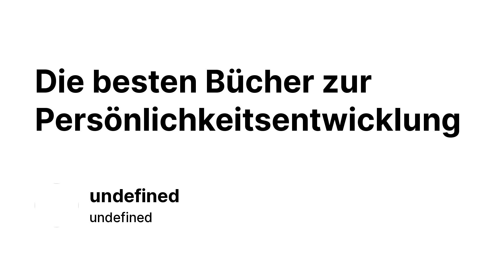 Die besten Bücher zur Persönlichkeitsentwicklung - ikas